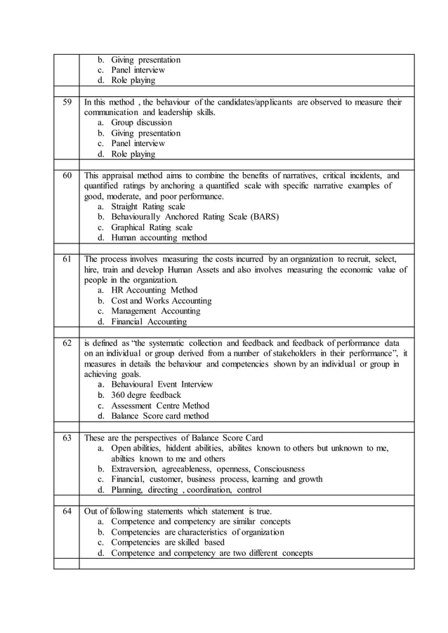 Competency mapping | PDF