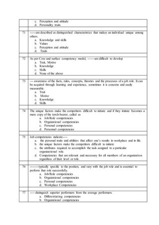 Competency mapping | PDF