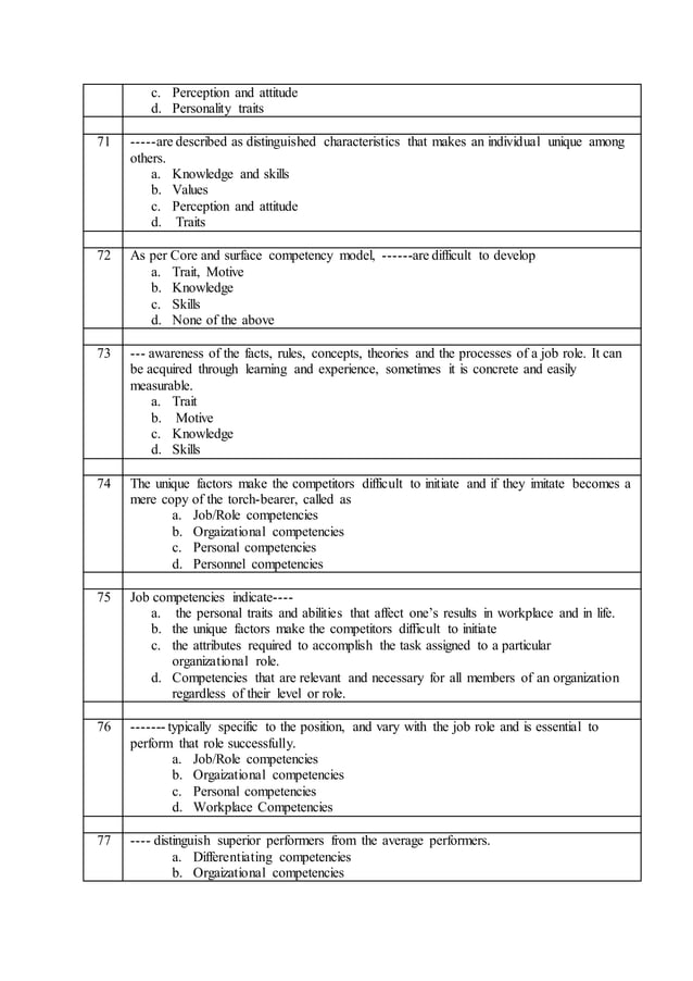 Competency mapping | PDF