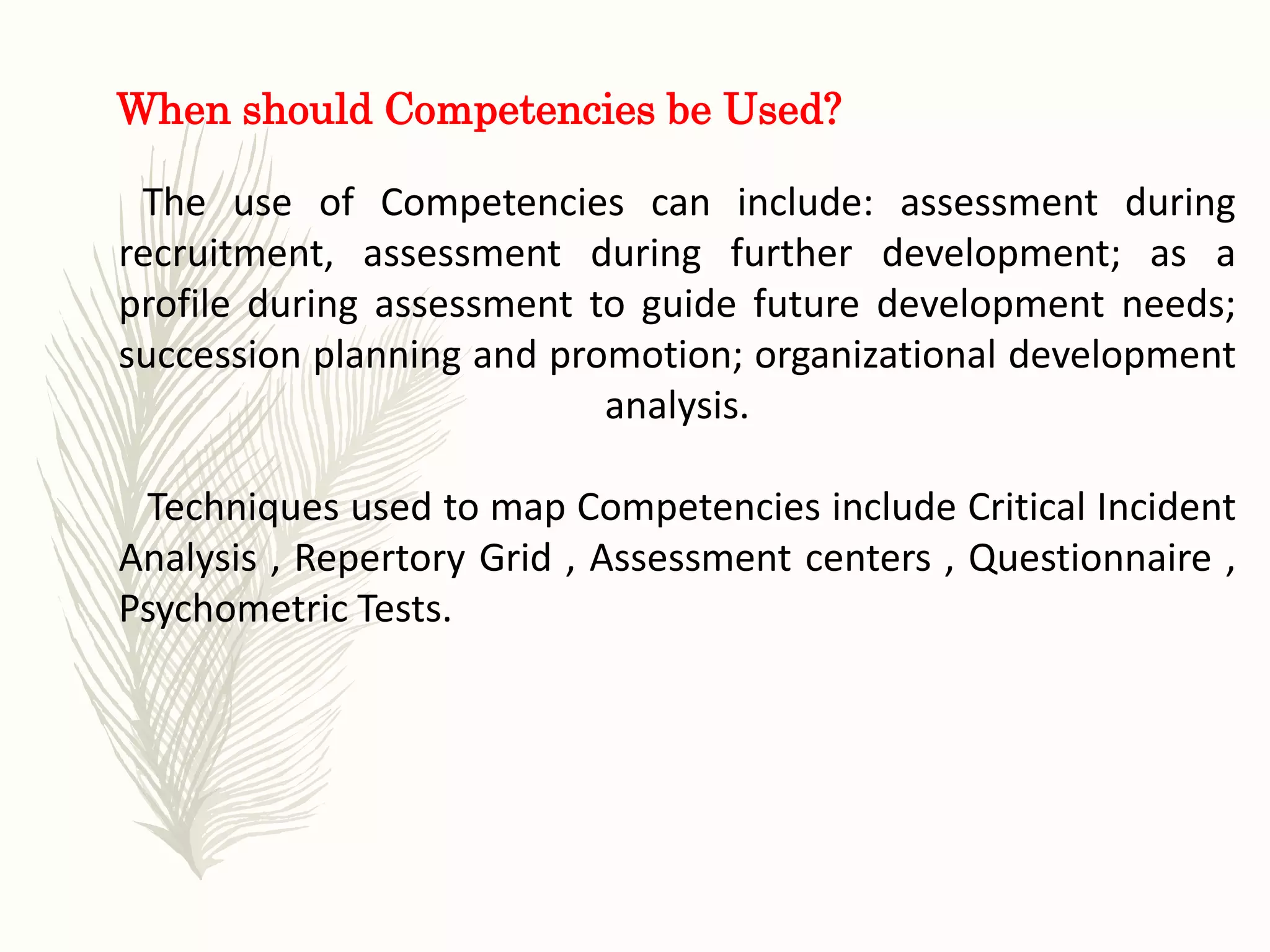 Competency mapping (2) | PPTX