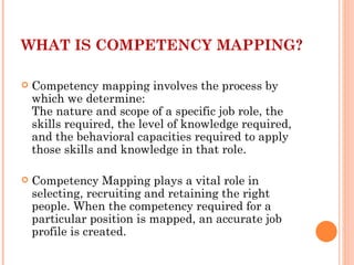 Competency mapping ppt | PPT