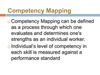 Competency mapping ppt | PPTX