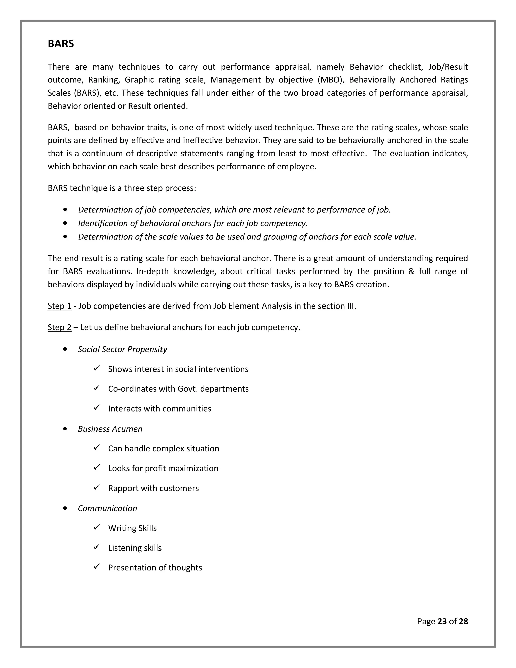 Competency Mapping | PDF