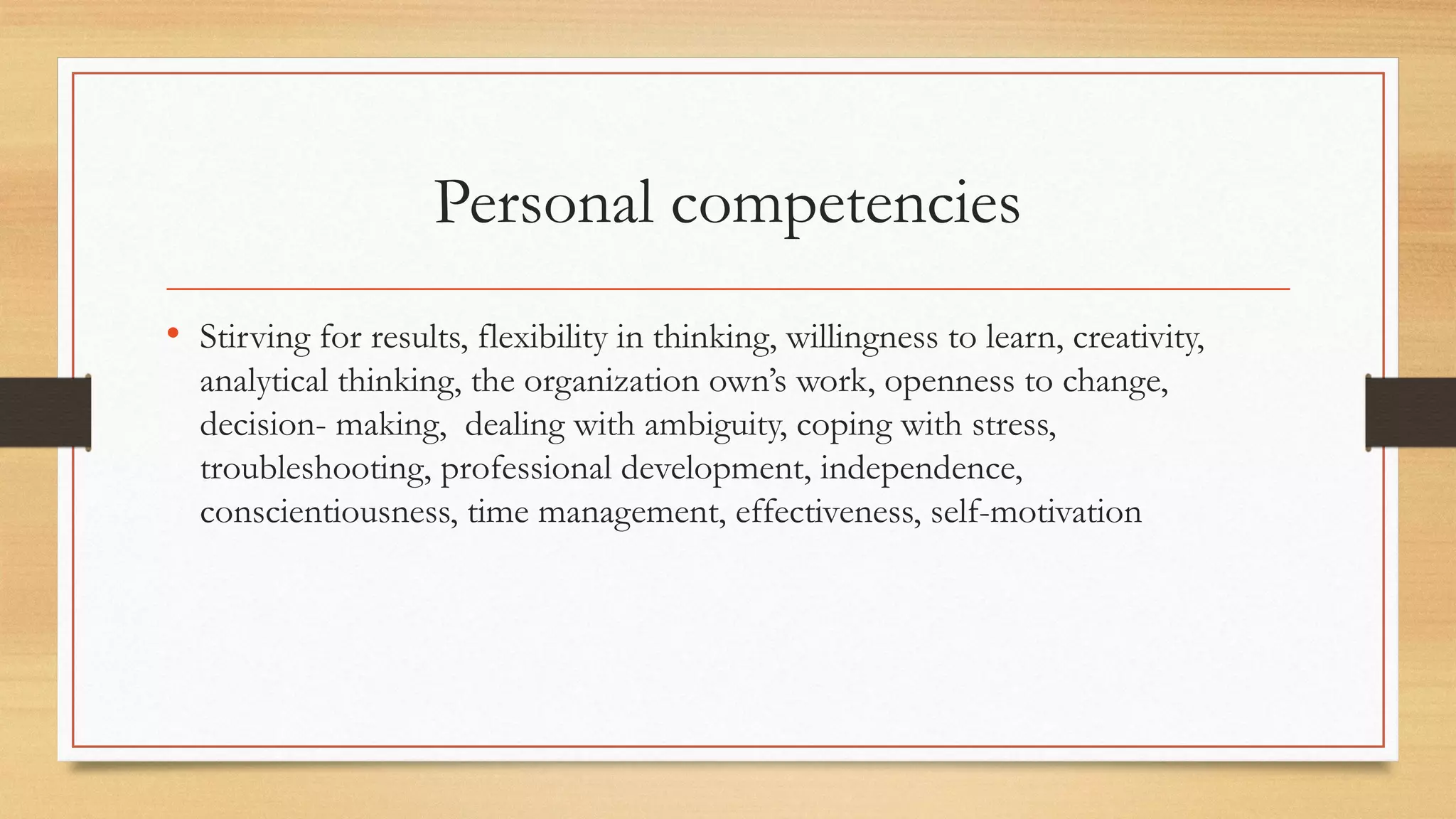 Competency model - why? | PPT