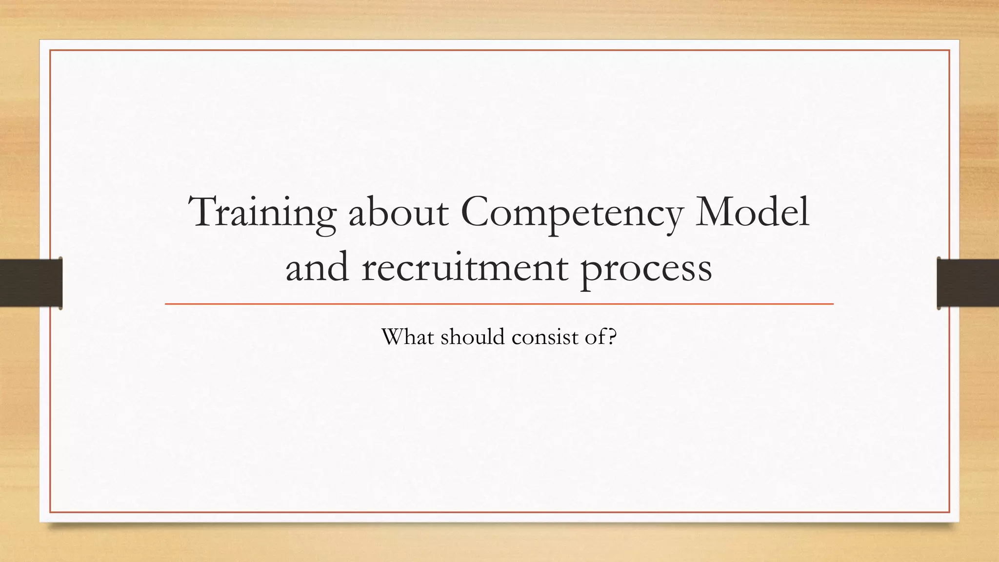 Competency model how | PPT