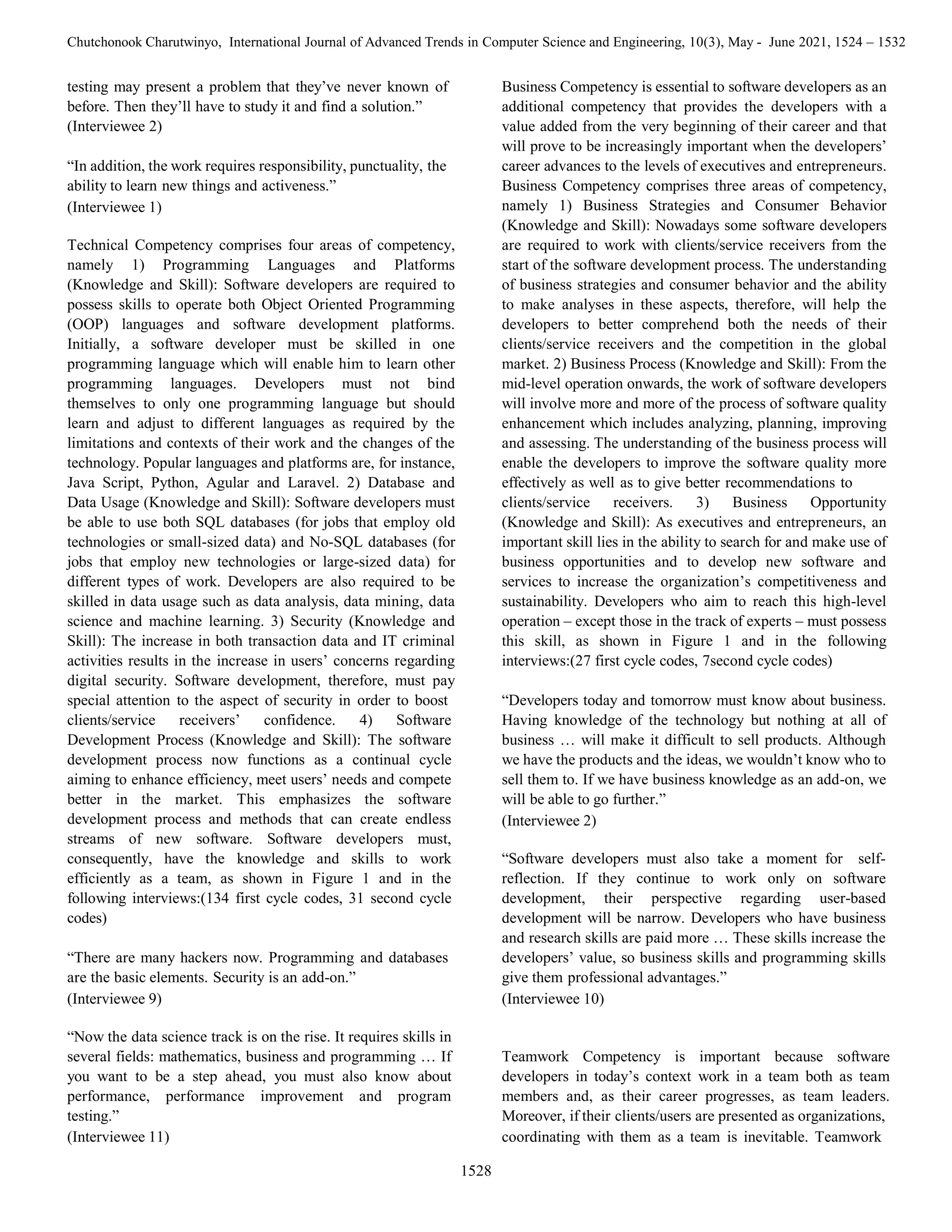 Competency model of_software_developer_i | PPTX