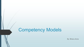 Competency Models | PPTX