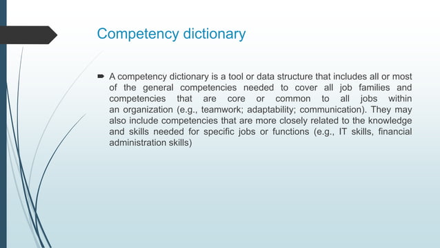 Competency Models | PPTX
