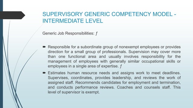 Competency Models | PPTX