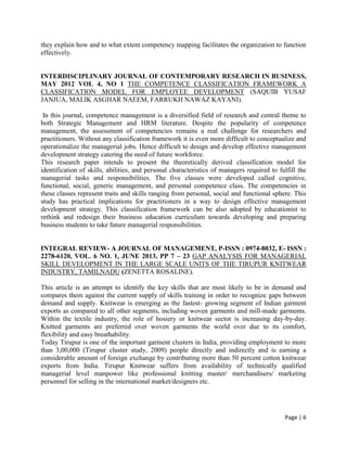 Competency needs and gap analysis | PDF