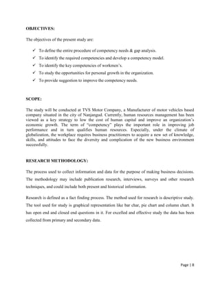 Competency needs and gap analysis | PDF