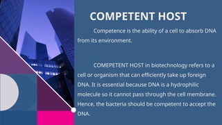 Competent Host Grade 8 lesson in Biotech | PPTX