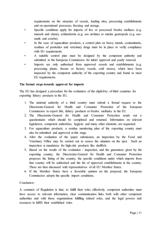 Competent authorities and their regulations | DOCX | Agriculture ...