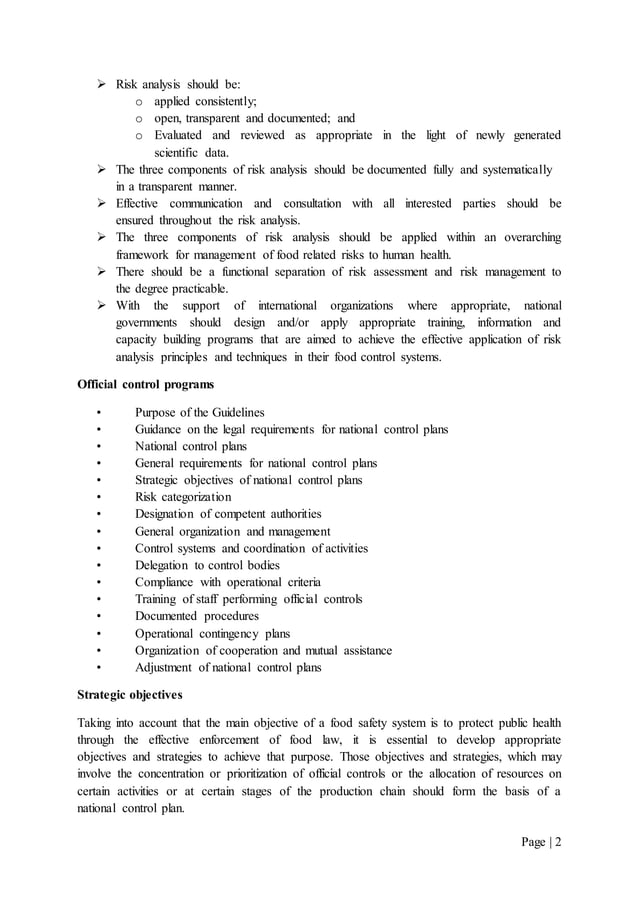 Competent authorities and their regulations | DOCX | Agriculture ...