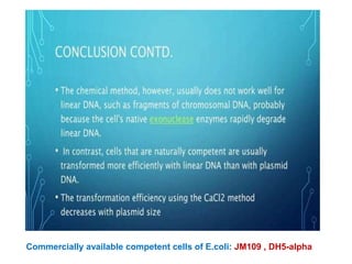 Competent cell preperation and bacterial transformation.ppt