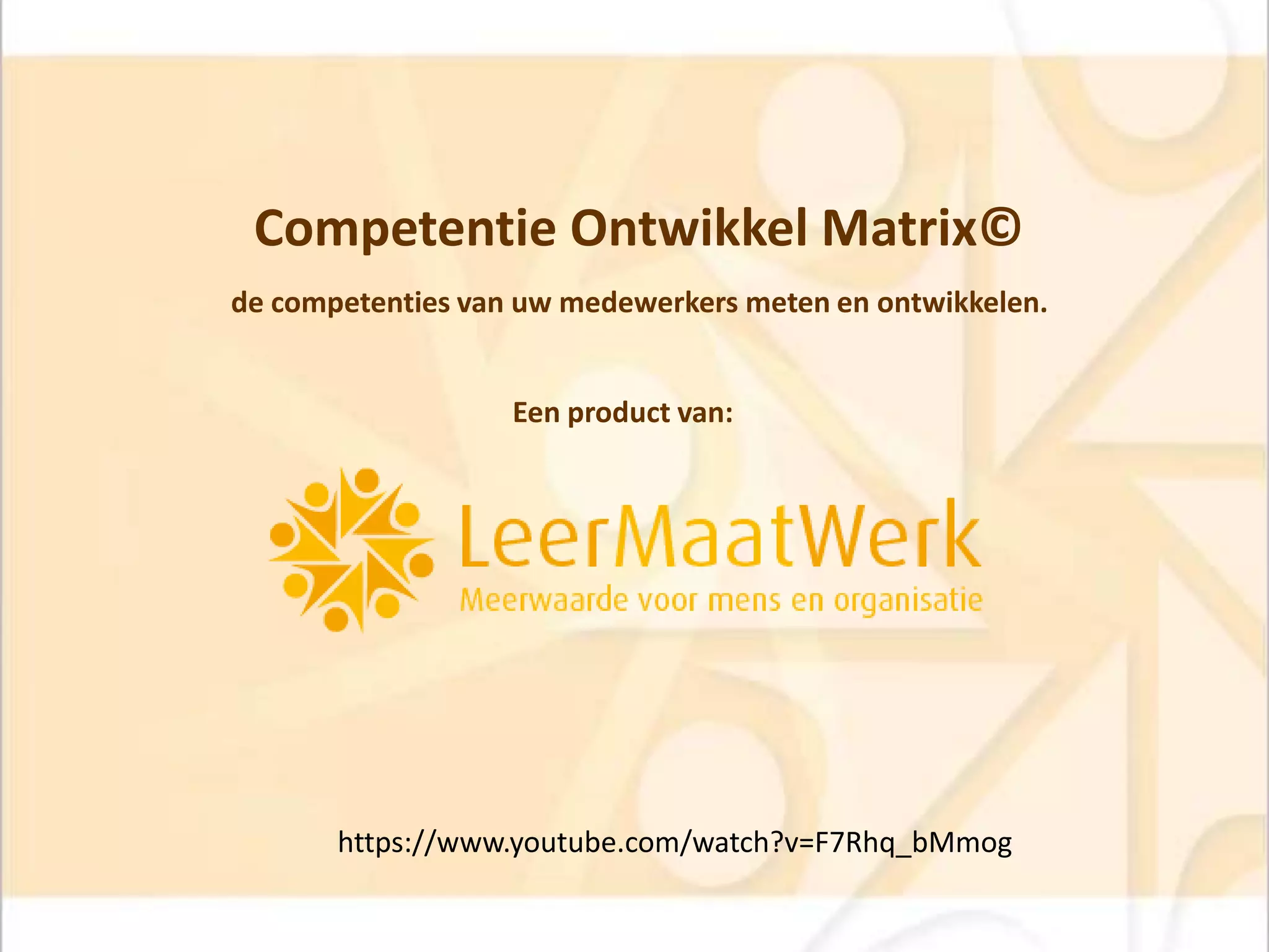 Competentie ontwikkel matrix© | PPT