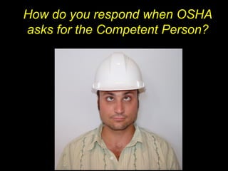 Competent person presentation explaining .ppt