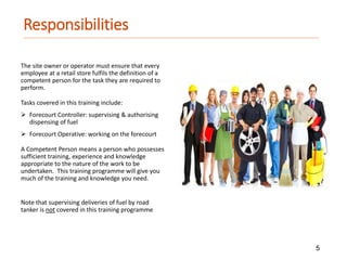 Competent person forecourt operations | PPTX