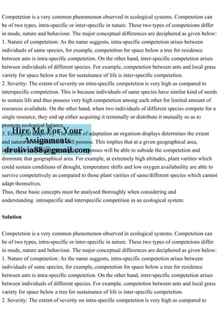 Competetion is a very common phenomenon observed in ecological syste.pdf