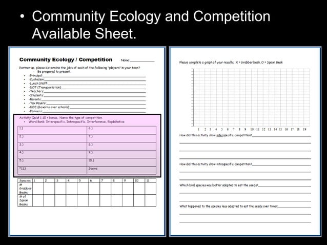 Ecology, Competition Lesson PowerPoint, Competitive Exclusion | PPTX