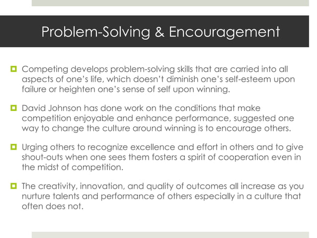 The Culture of Competition | PPT