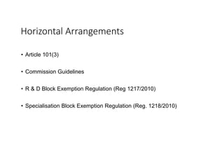 EU Competition.horizontal agreements | PPSX