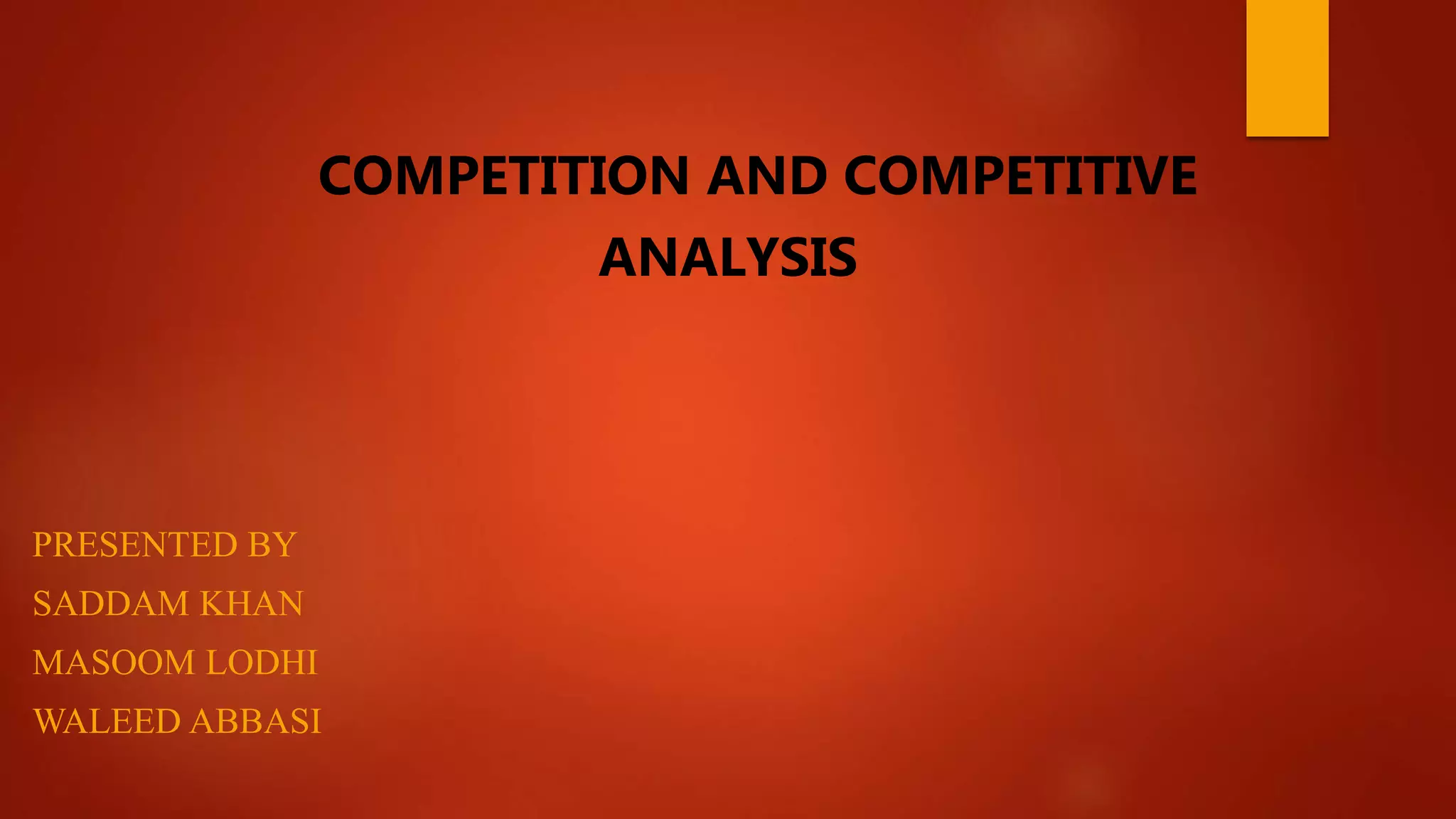 Competition and competitive Strategies | PPTX