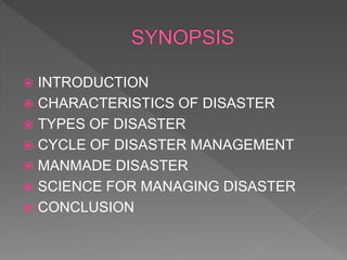 Science for disaster management | PPT