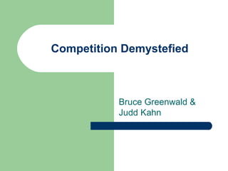 Competition Demystified Economics | PPT