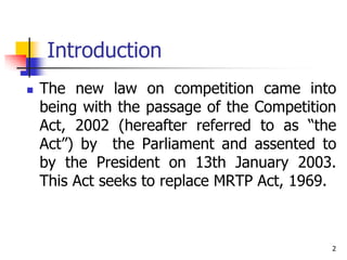 Competition act,2002 | PPSX