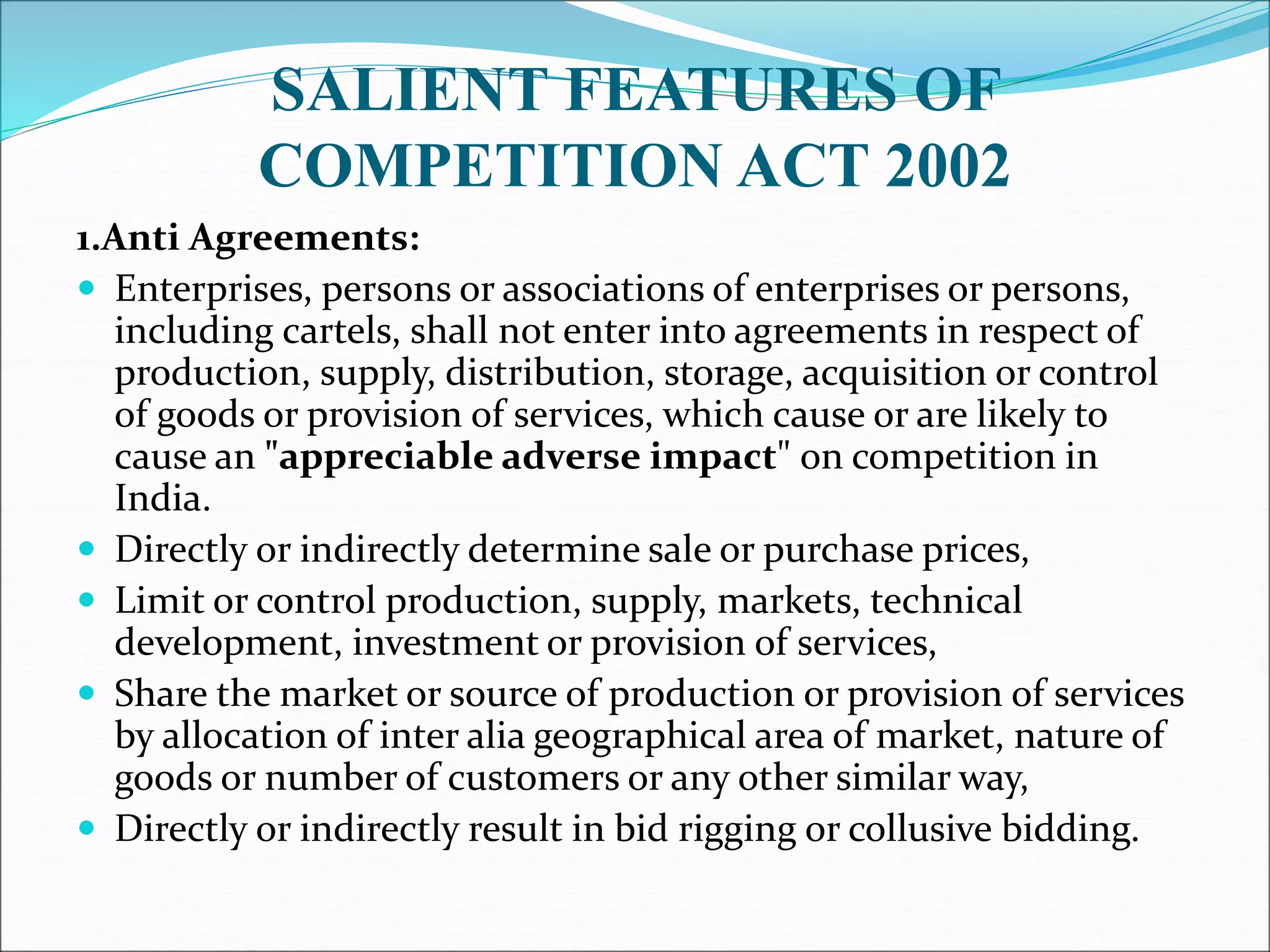 Competition act 2002 | PPT