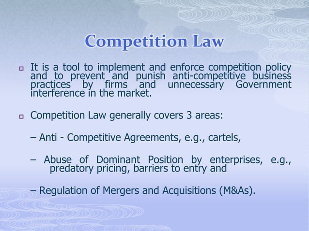 Competition act 2002 | PPT | Political Issues & policy | Politics