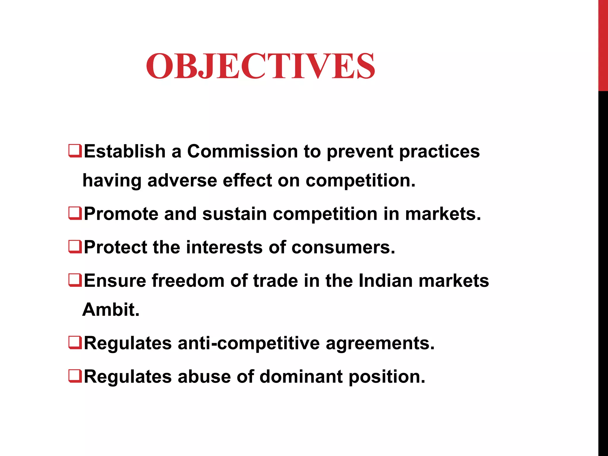 MRTP Act 1969 and Competition Act 2002 | PPTX