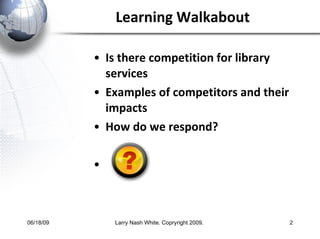Competition For Library Services | PPT