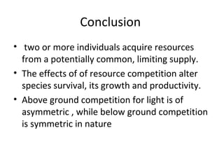 Competition for space, light and nutrient in forest stands shanta kafle ...
