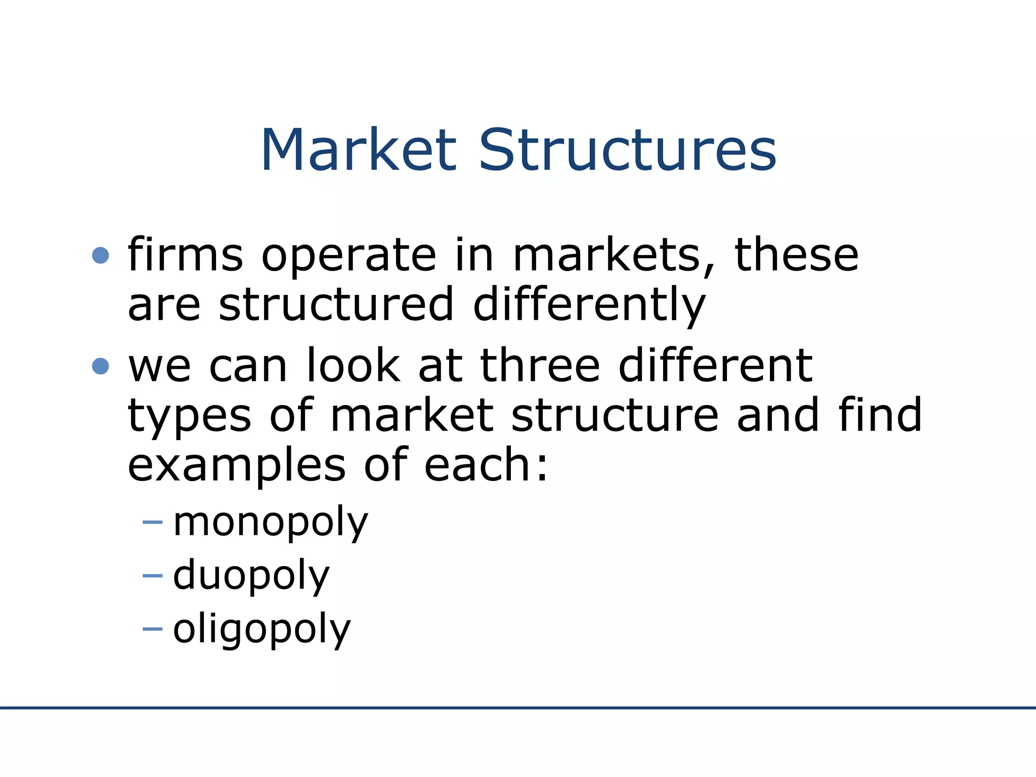 Competition In Markets Ppt