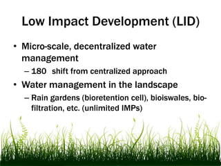 Low Impact Development Design Competition | PPTX