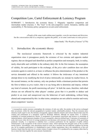 Competition policy, cartel enforcement and leniency program | PDF