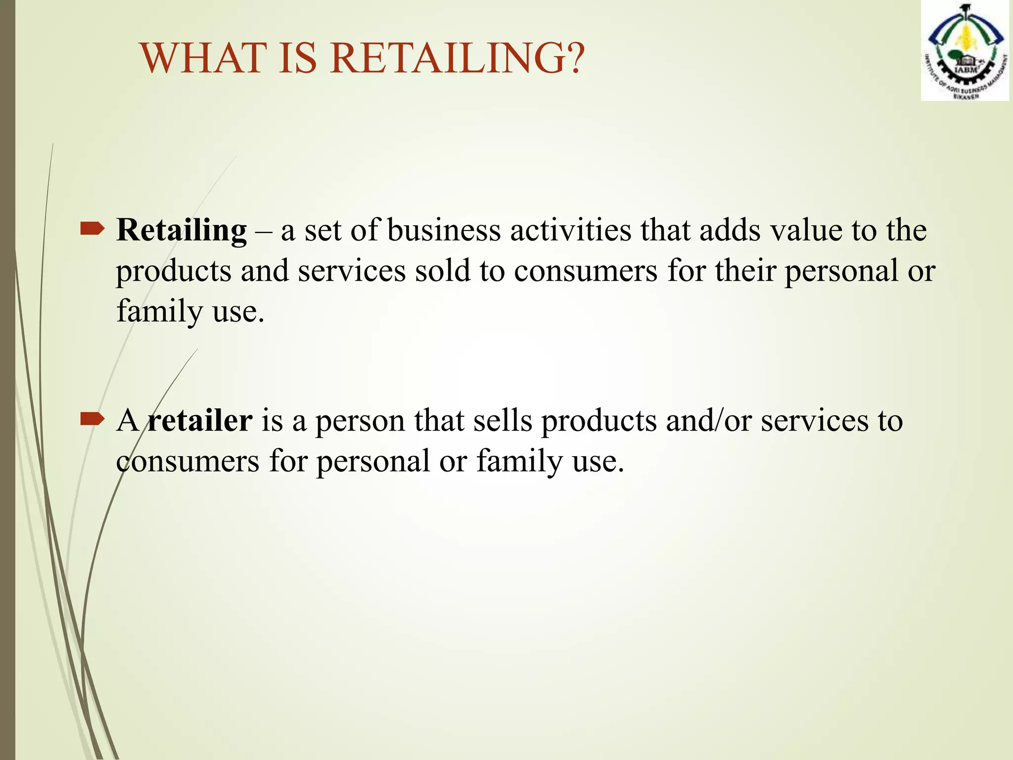 Competition & pricing in food retailing | PPTX