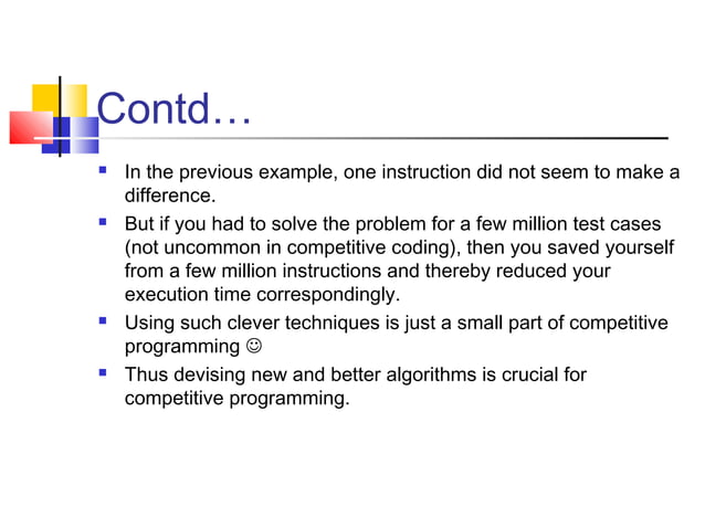 An introduction to Competitive Programming | PPT