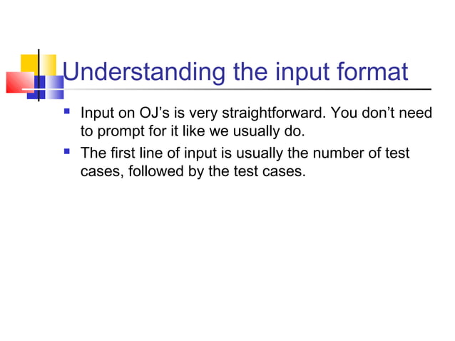 An introduction to Competitive Programming | PPT