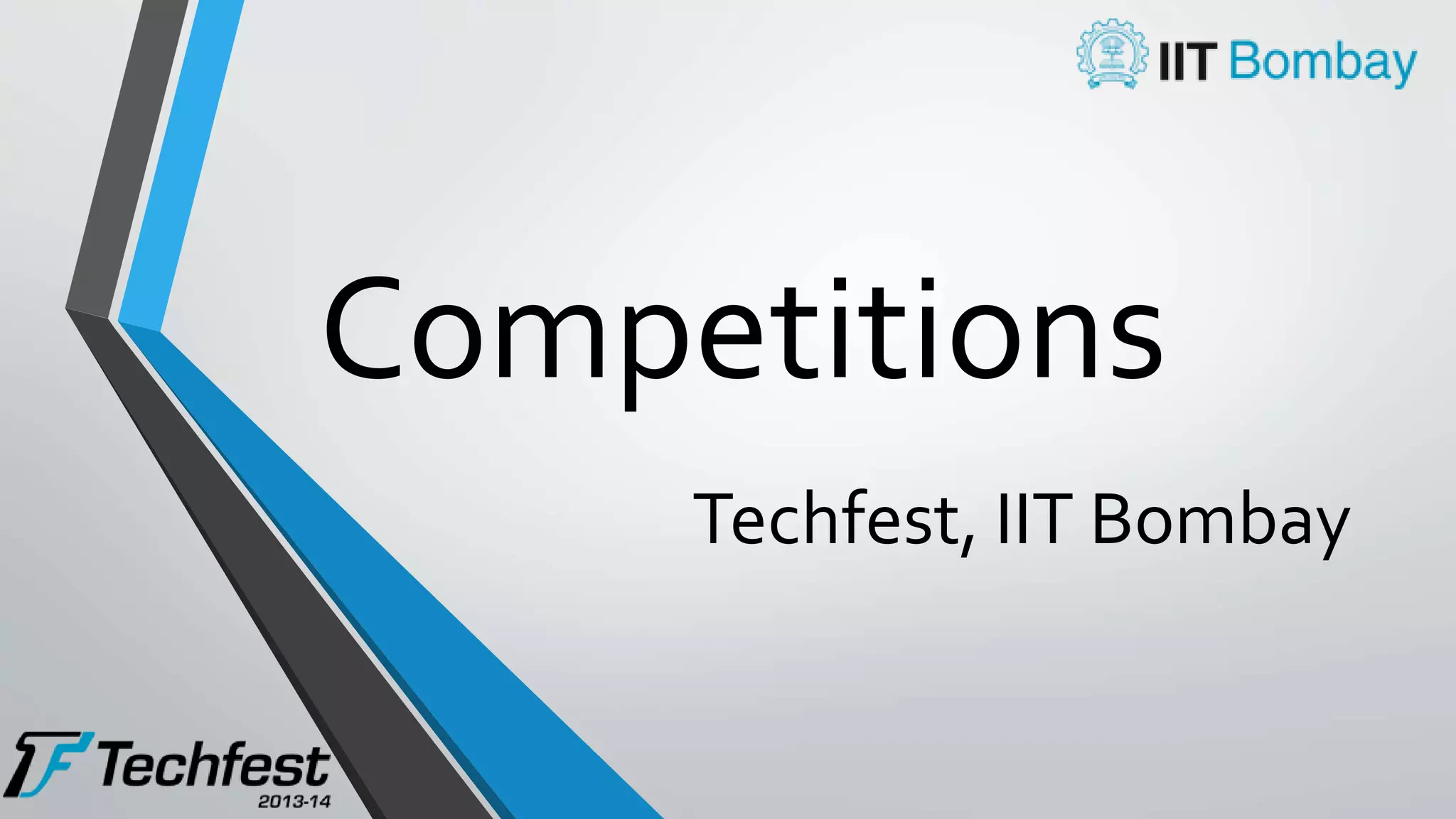 Competitions Techfest 2k14 | PDF