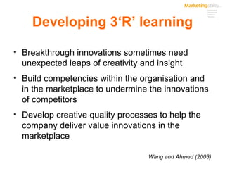 Competitive Advantage and Learning | PPT