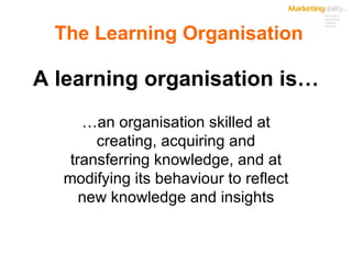 Competitive Advantage and Learning | PPT