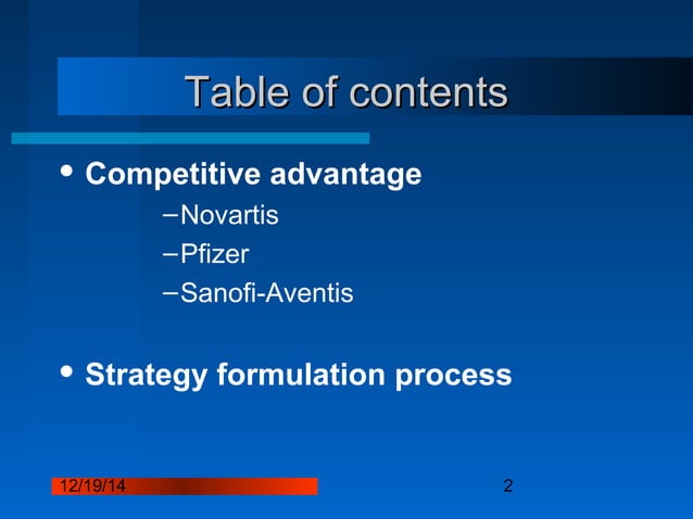 Competitive advantage and strategy formulation process | PPT