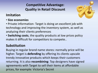 Strategy analysis Target vs. Kmart | PPTX