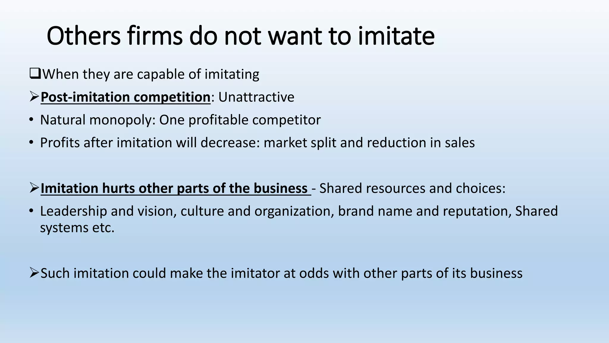 Sustainability of Competitive advantage | PPTX