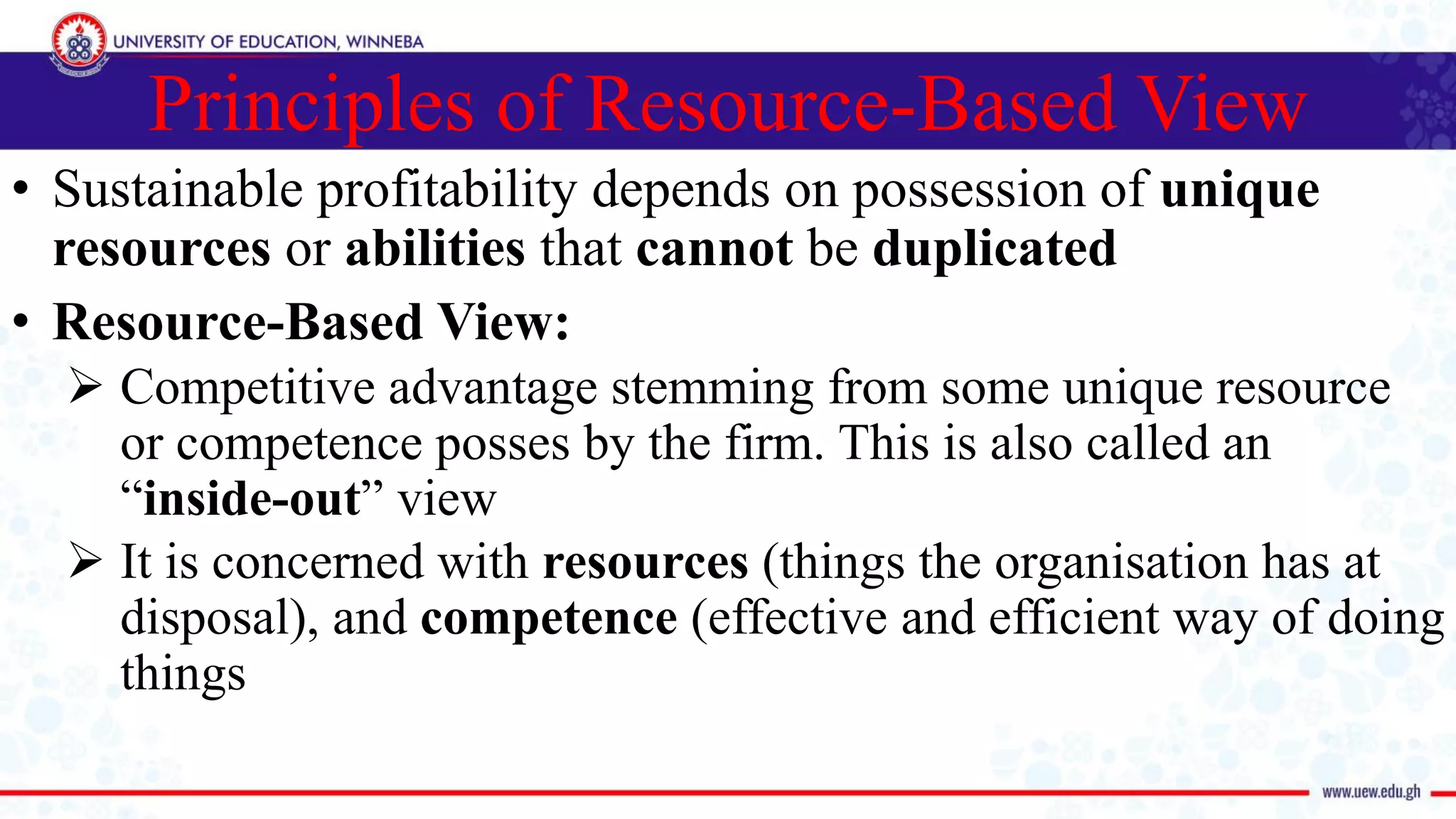 Competitive advantage analysis for MBA - Accounting | PPT