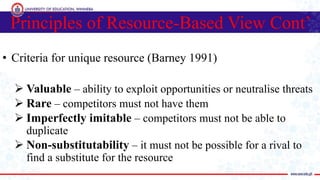 Competitive advantage analysis for MBA - Accounting | PPT