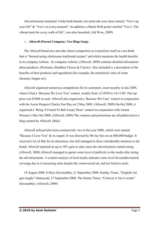 Competitive analysis NutriTea | PDF